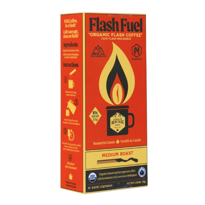Flash Fuel Organic Instant Coffee - Canadian Heritage Roasting Co ...