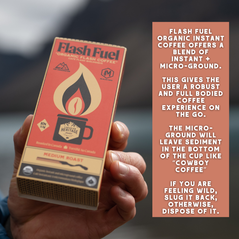 Flash Fuel Organic Instant Coffee - Canadian Heritage Roasting Co ...